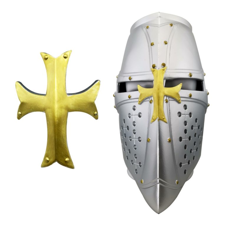 Yacn Crusader Helmet Medieval Knight Helmets Premium Pvc Dark Crusades ...