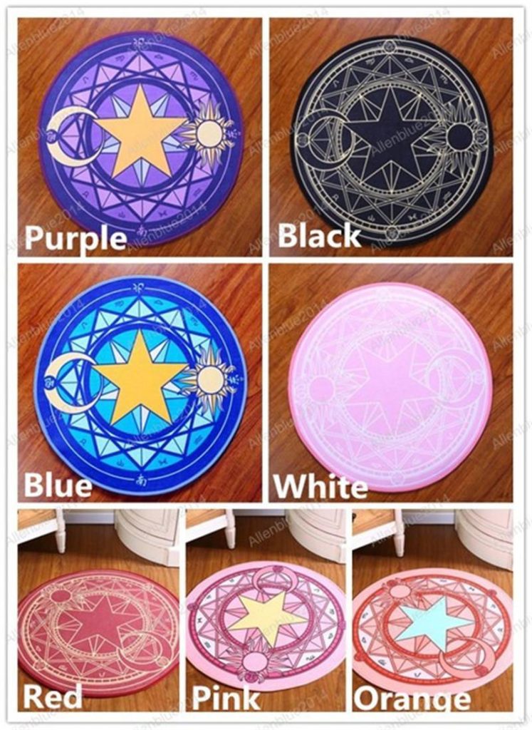 Anime Cardcaptor Sakura Kinomoto Blanket Rug Women Round Carpet Cosplay ...