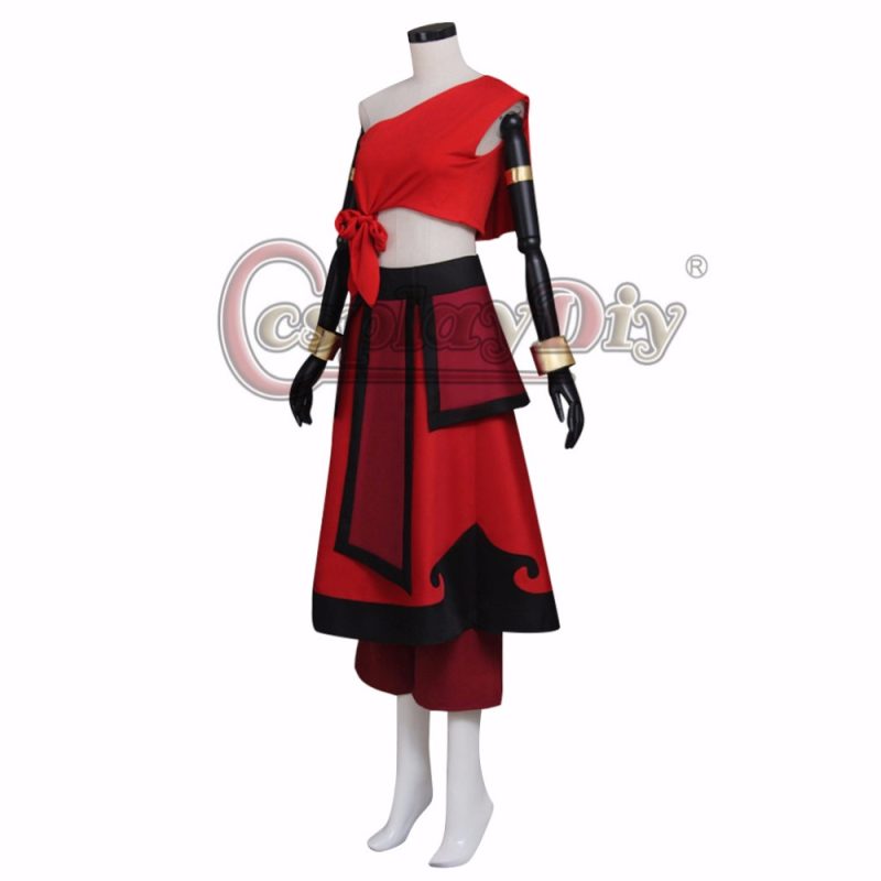 Katara Red Dress Cosplay Avatar The Last Airbender Adult’s Custom Made ...