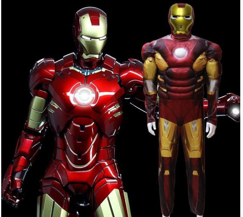 Iron Spiderman Superman Captain America Cosplay Muscle Ant-man Thor ...
