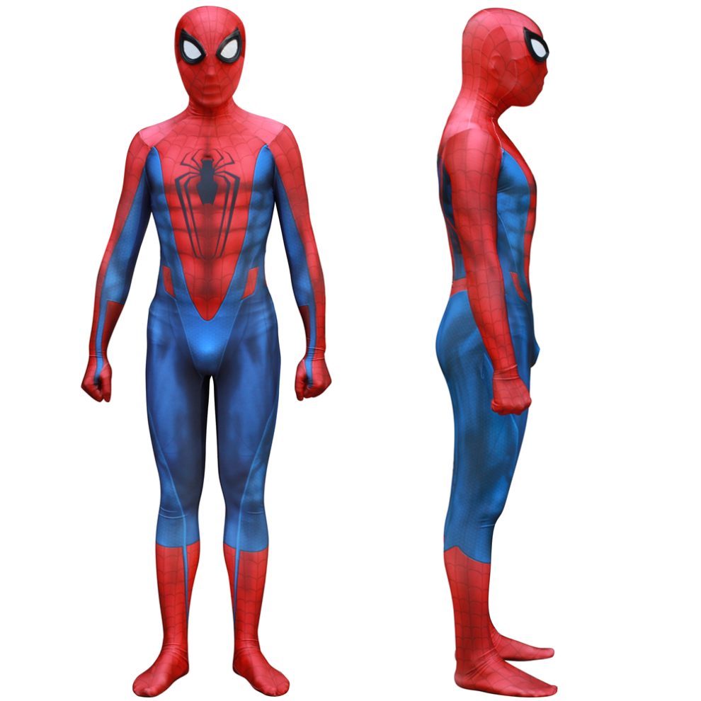 Spiderman Costume Sexy Hentai Cosplay Spandex Jumpsuit Open Crotch Body ...