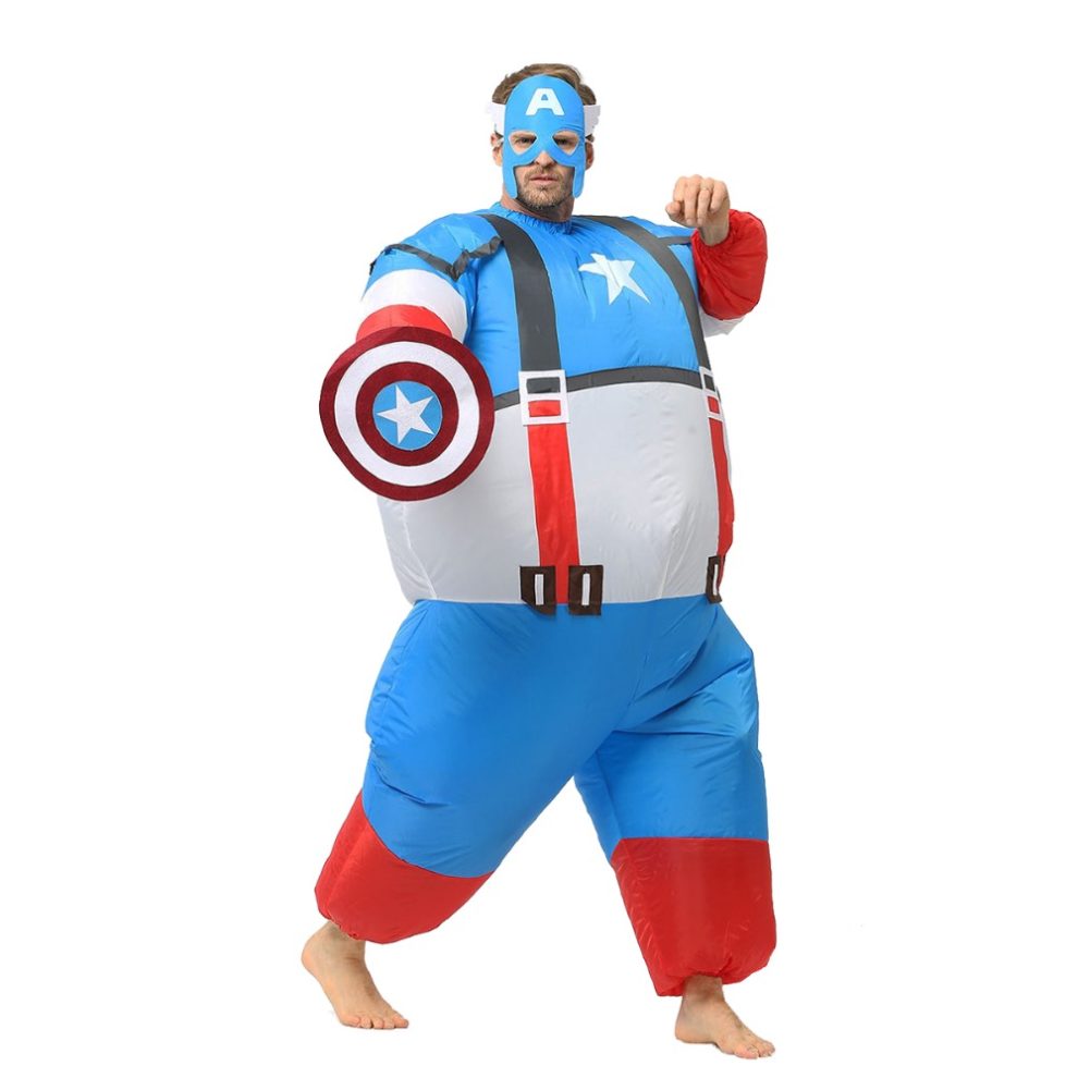 Adult Captain America Inflatable Costume Halloween Costumes Men Marvel ...