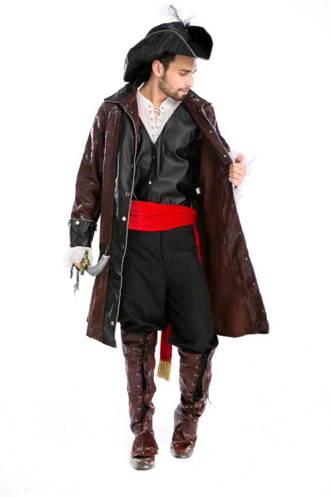 Pirates The Caribbean Jack Sparrow Costume Halloween Cosplay Captain ...