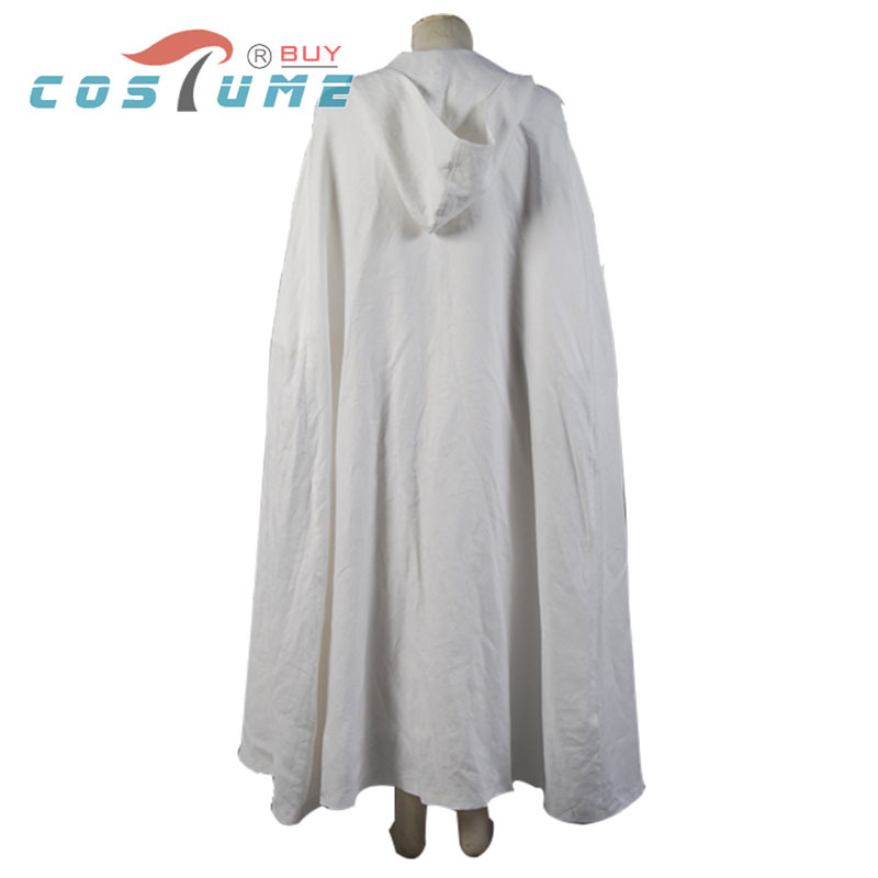 The Lord Rings Gandalf Cosplay Costume Uniform White Cloak Robe Cape ...
