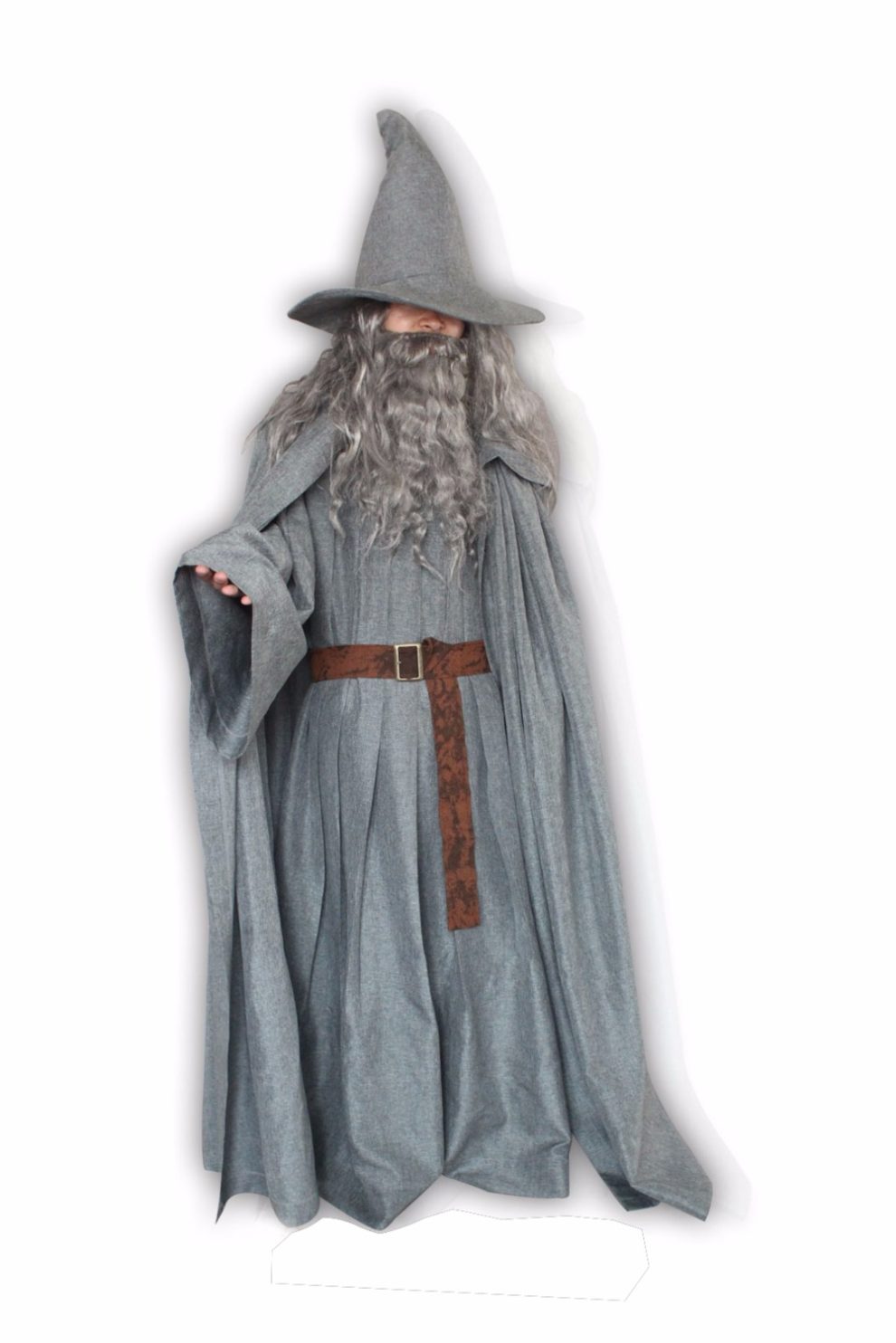 Lord The Rings Gandalf Cosplay Costume Robe Hobbit Adult Wizard Cloak ...