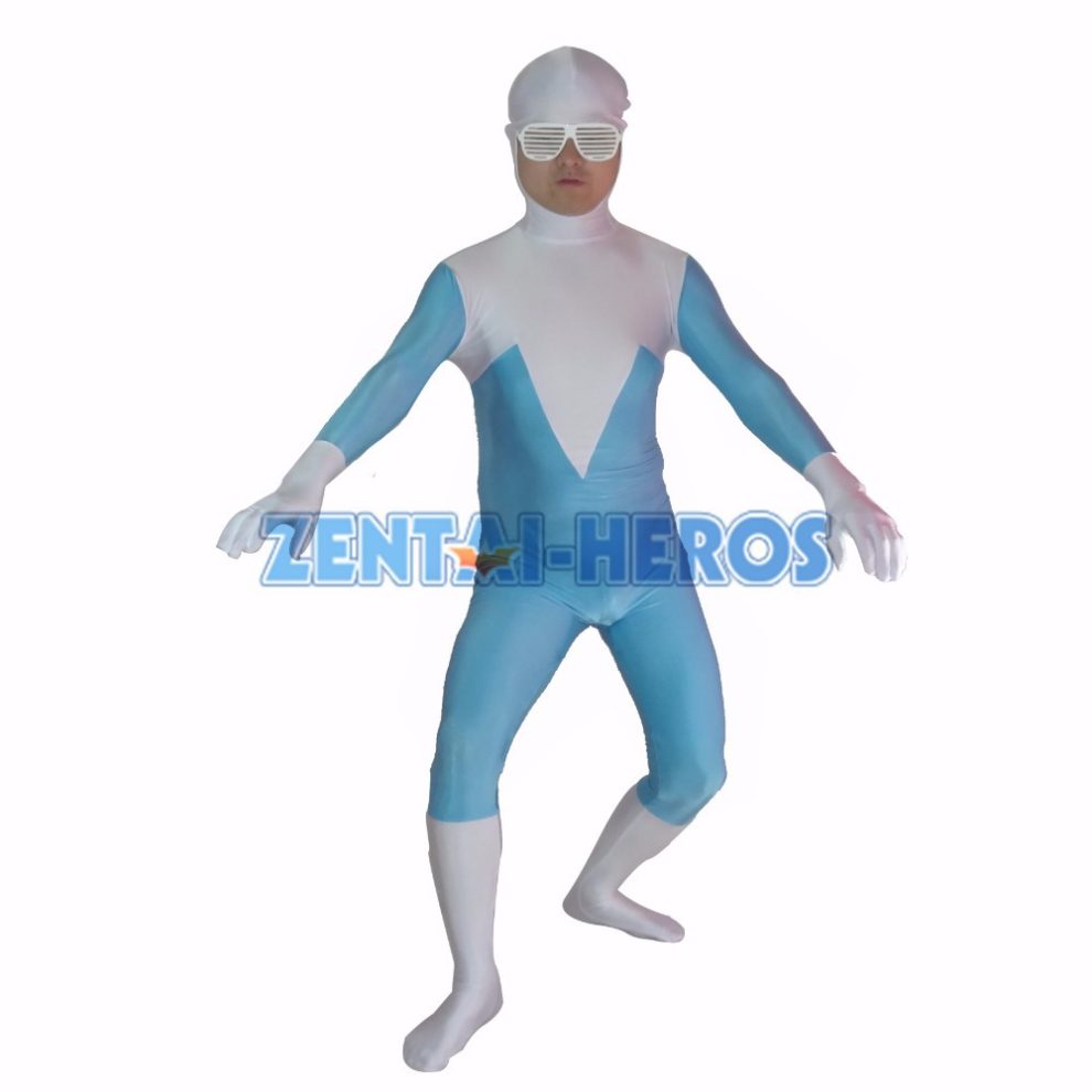 The Incredibles Frozone Superhero Costume Halloween Party Cosplay Sexy ...