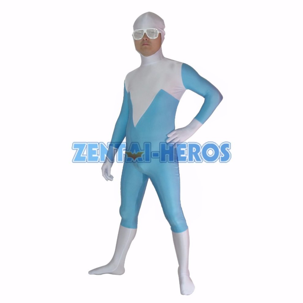 The Incredibles Frozone Superhero Costume Halloween Party Cosplay Sexy ...