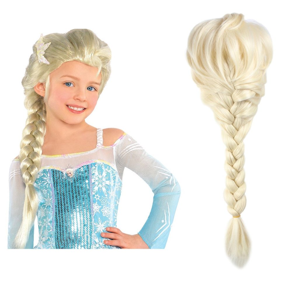 Findpitaya Children Girls Wig Kids Princess Cosplay Party Elsa Anna ...