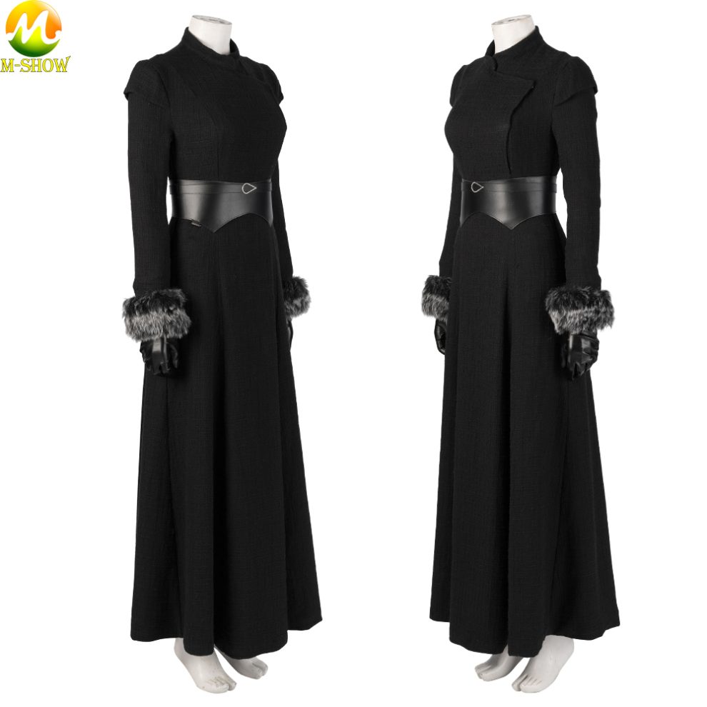 Game Of Thrones Season 8 Sansa Stark Cosplay Long Party Dress Cloak Costume Halloween Custom ...