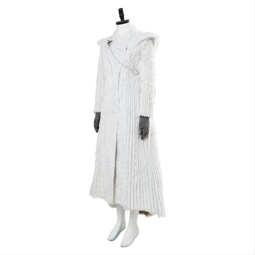 Game Thrones Cosplay Daenerys Targaryen Costume Outfit Dragonstone Snow ...