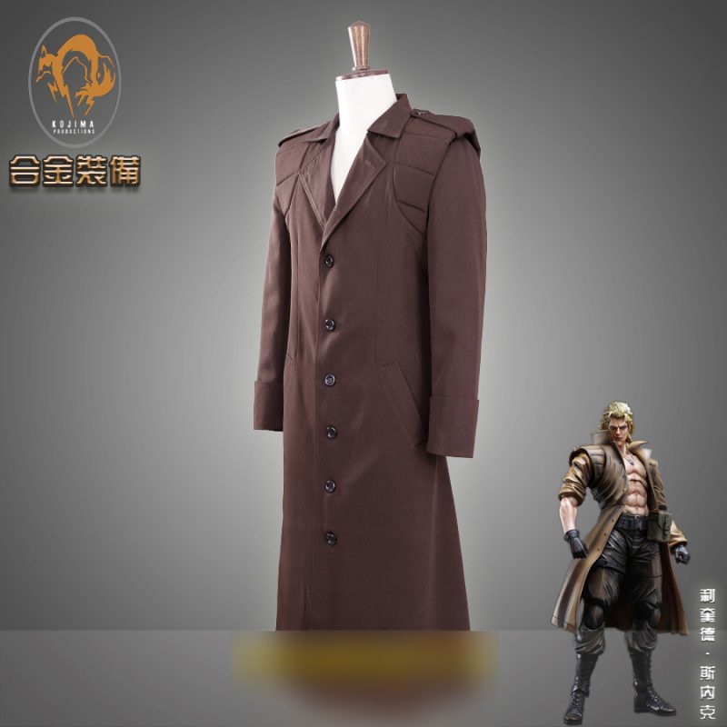 Jacket Game Metal Gear Solid Liquid Snake Cosplay Costume Trench Coat ...