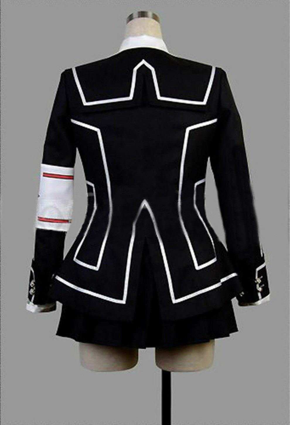 Vampire Knight Cosplay Costume Yuki Cross White Black Womens Dress ...