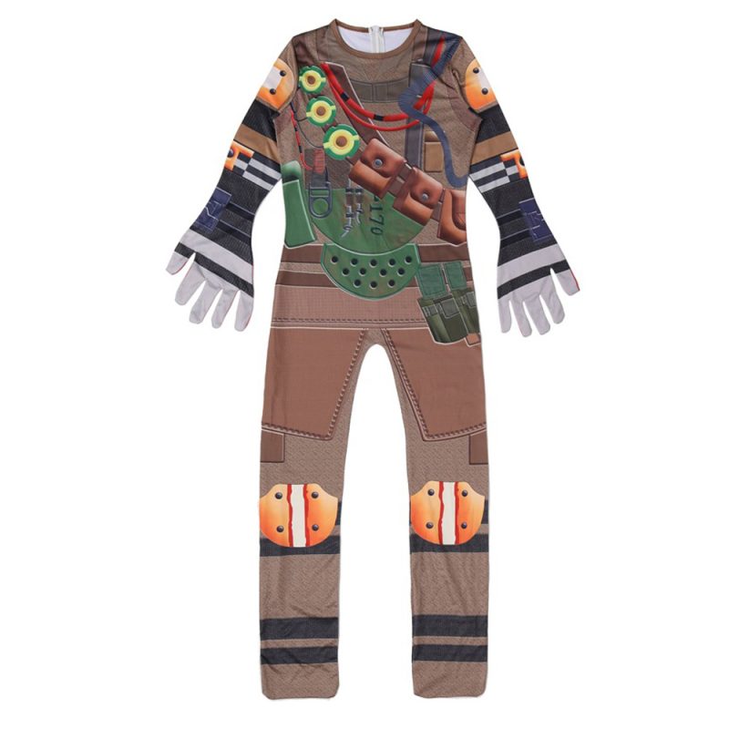 Game Apex Legends Jumpsuit Caustic Bloodhound Cosplay Costume Kids 3d ...