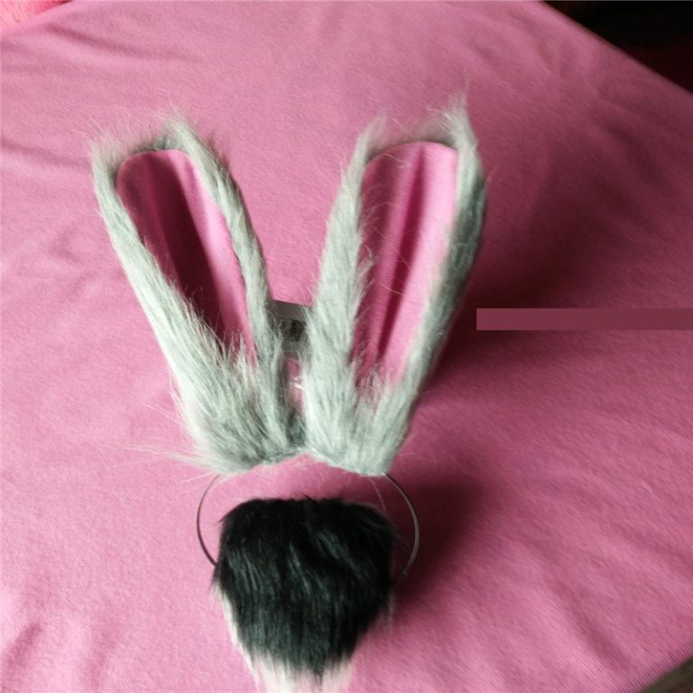 Takerlama Movie Zootopia Judy Hopps Rabbit Plush Ears Tail Cosplay Prop ...