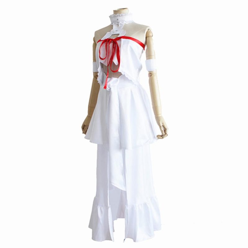 Sword Art Cosplay Asuna Yuuki Costume Prisoner Dress Girls Adult ...