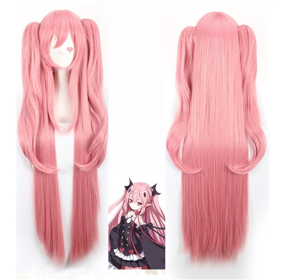 100cm Long Straight Krul Tepes Wig Owari No Seraph The End Synthetic ...