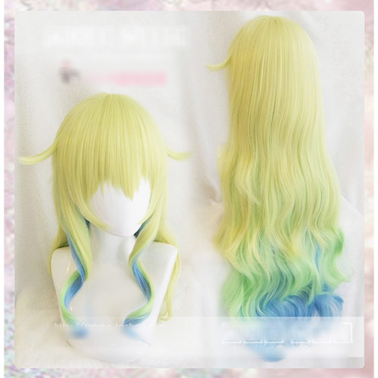 80cm Miss Kobayashi’s Dragon Maid Quetzalcoatl Lucoa Long Wavy ...