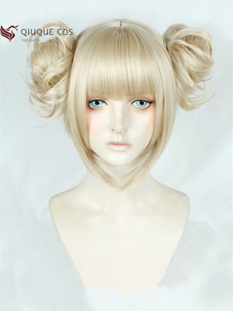 My Boku No Hero Academia Himiko Toga Short Linen Golden Blonde Ponytail ...