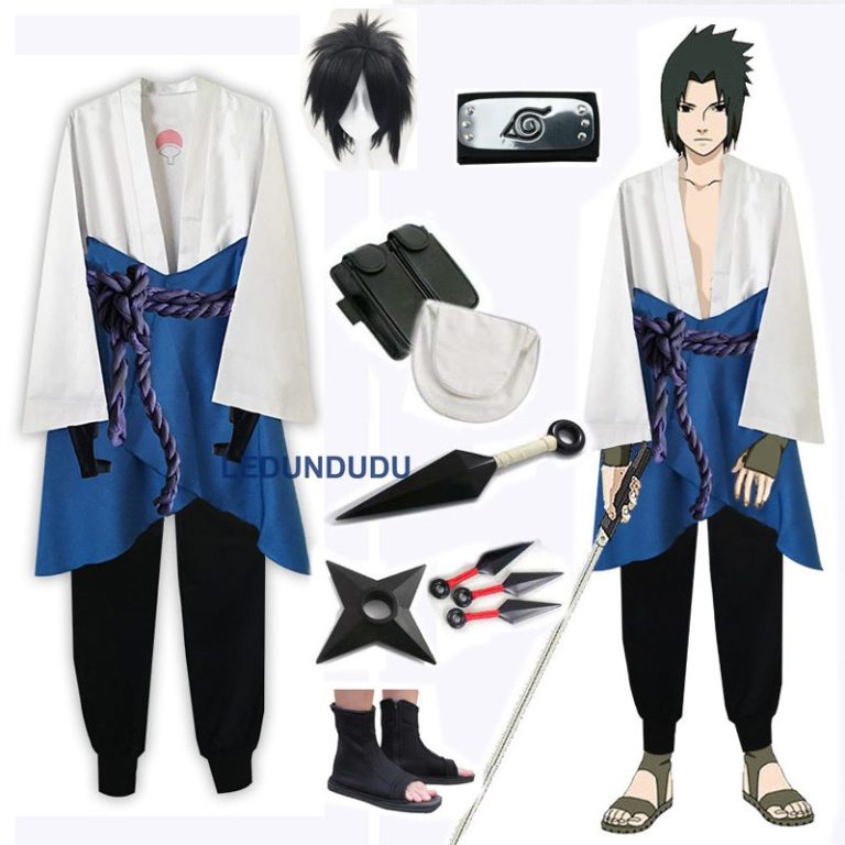 Anime Naruto Uchiha Sasuke Cosplay Costumes 4 Styles Men Fancy Party ...