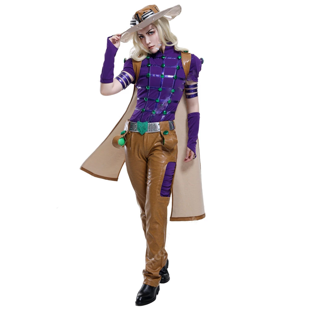 Jojo’s Bizarre Adventure Steel Ball Run Gyro Zeppeli Cosplay Costume ...