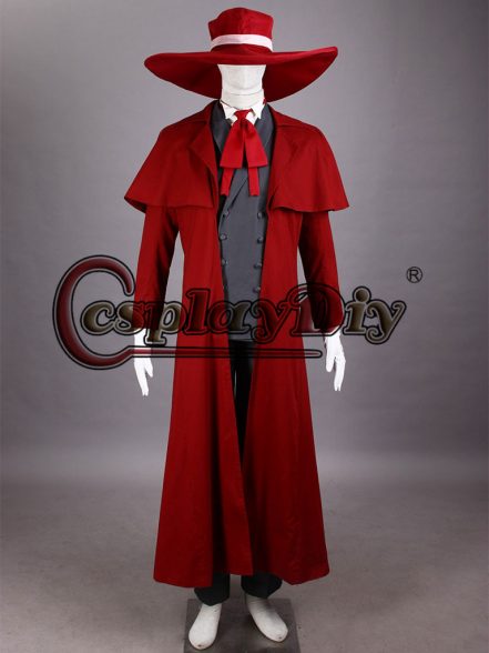 Cosplaydiy Vampire Hunter Cosplay Hellsing Alucard Costumes Suit And ...