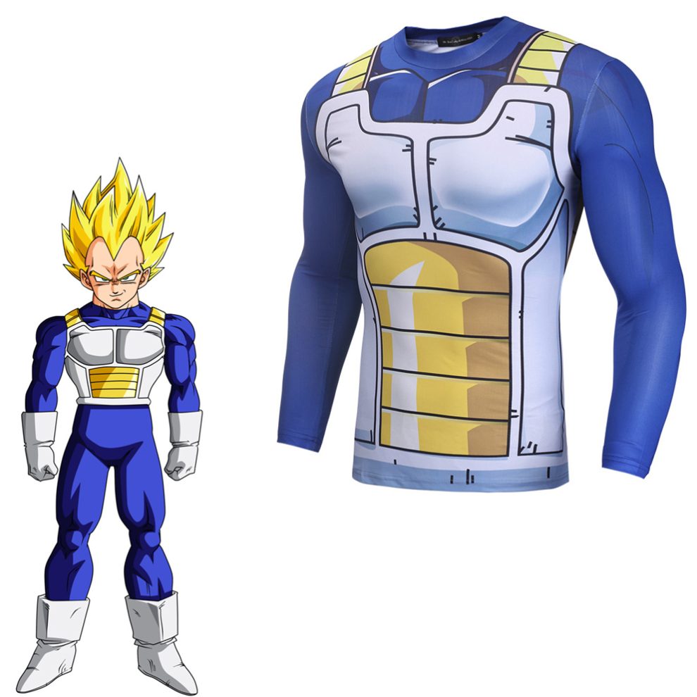 Anime Dragon Ball Vegeta Cosplay Costume Adult Kids Zentai Pattern ...