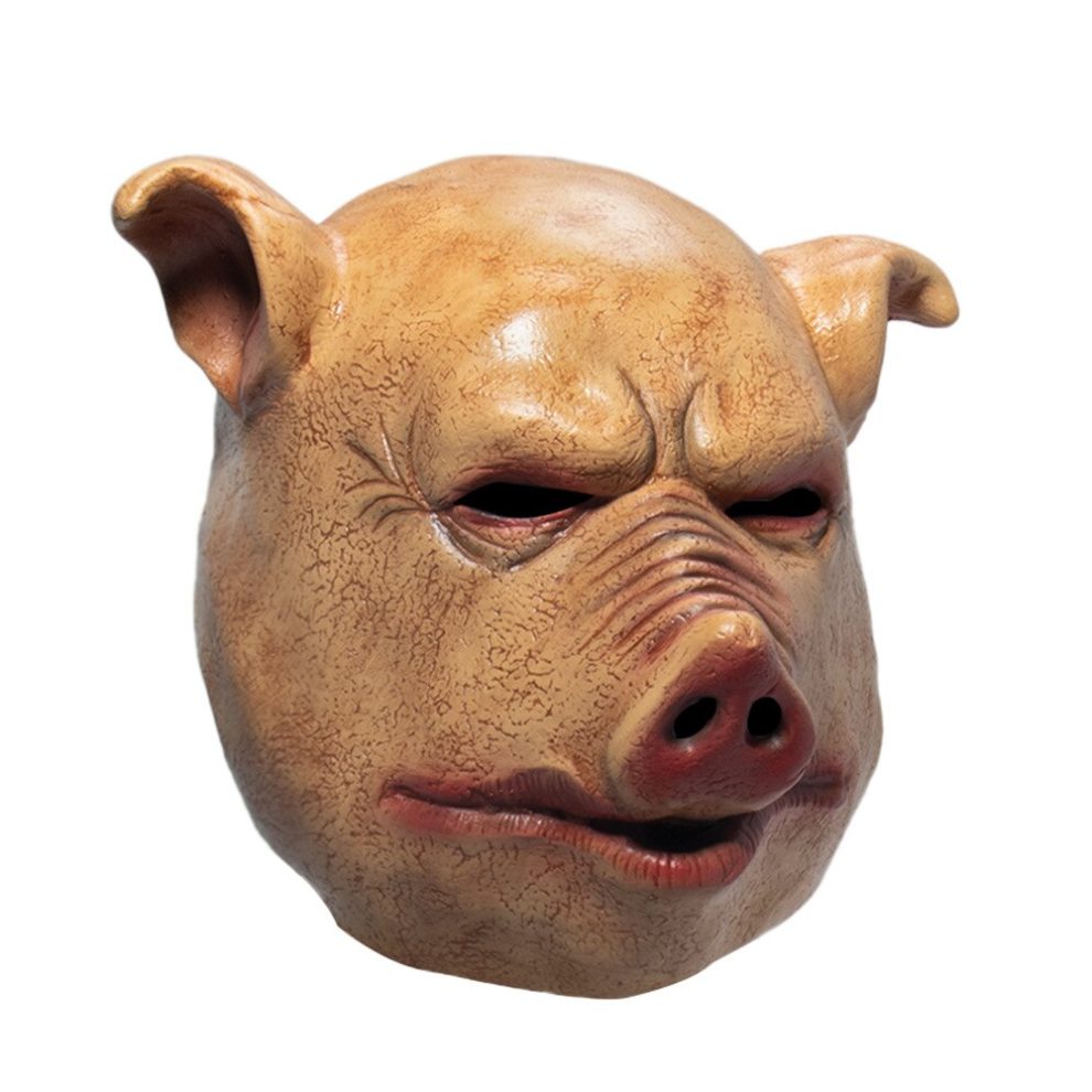 Scary Bulex Horror Latex Halloween Pig Head Mask - CosplayWare.com