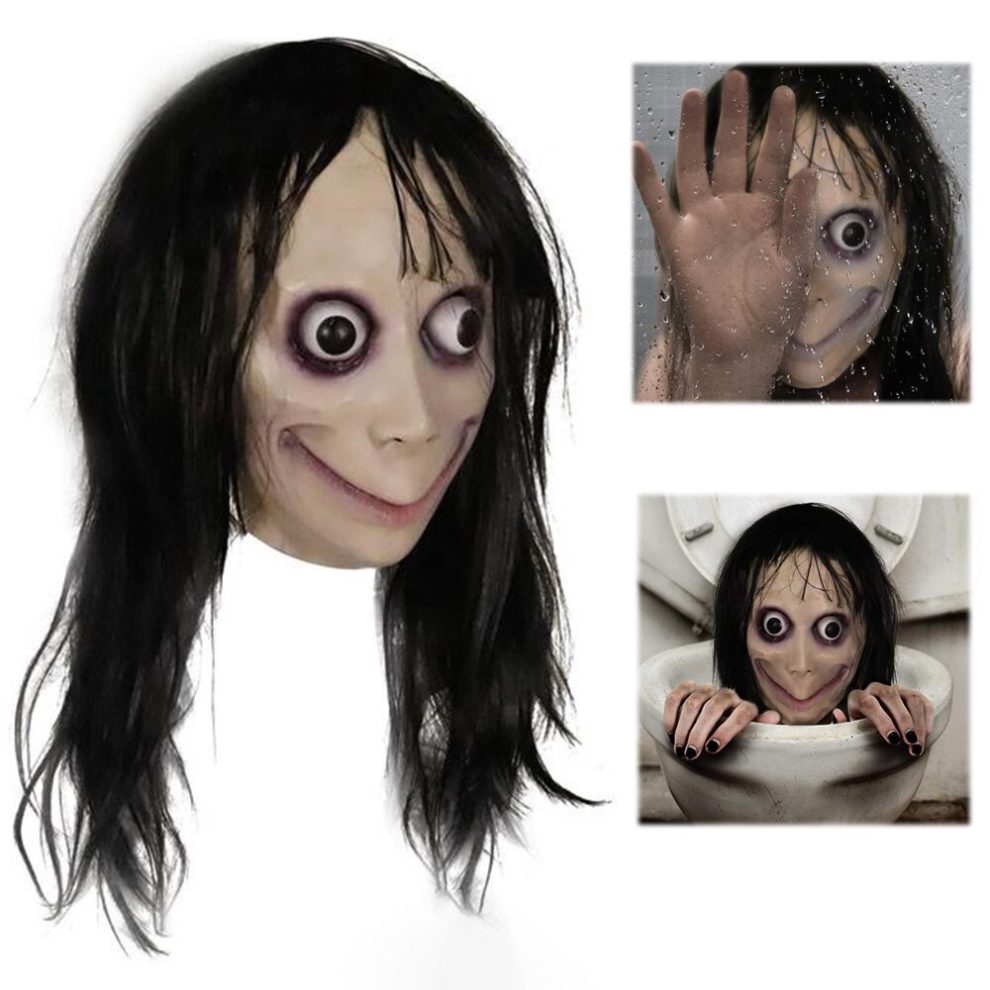 Scary Momo Horror Head Halloween Mask - CosplayWare.com