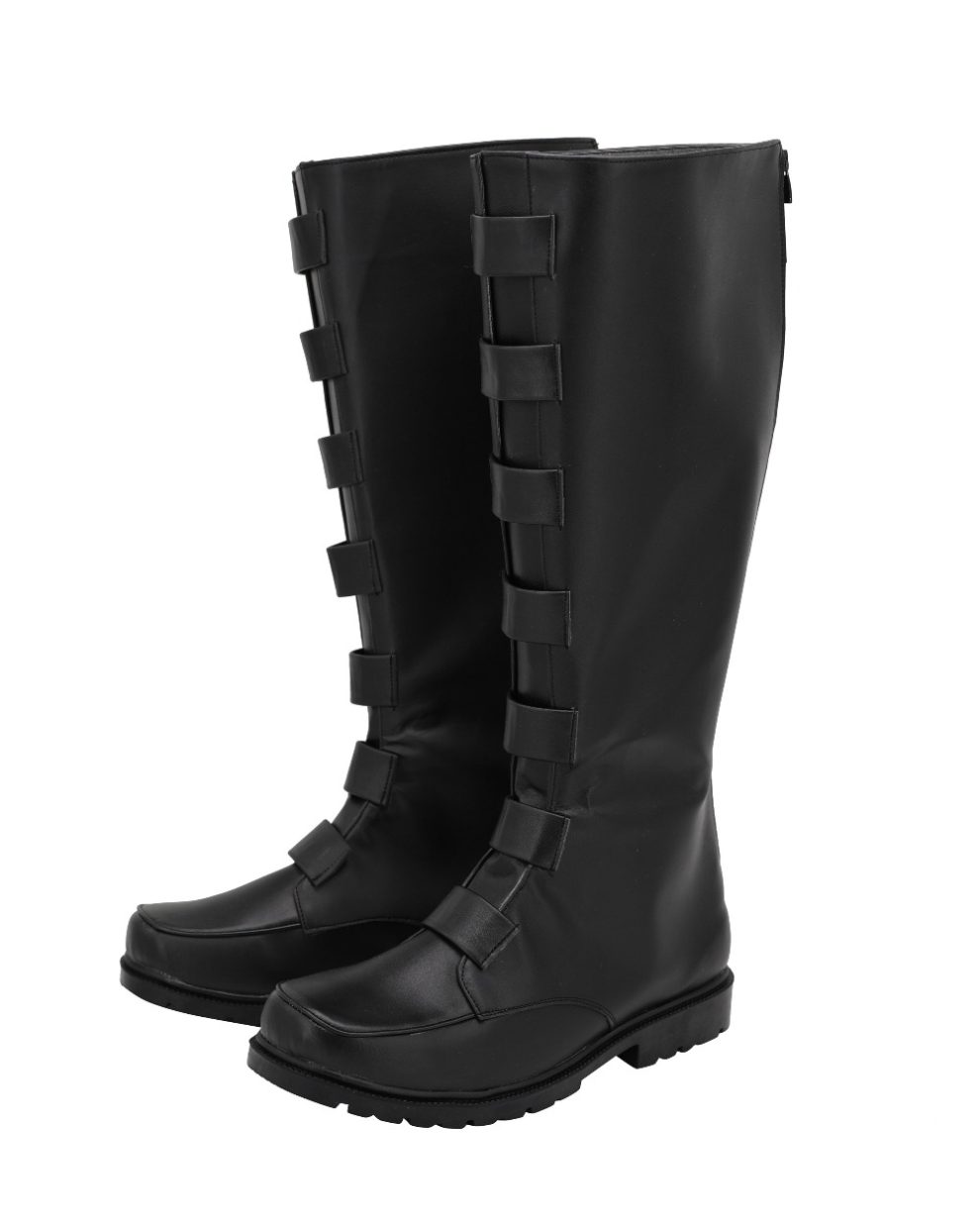 Star Cosplay Shoes Boots Jedi Master Qui Gon Jinn Adult Black Halloween ...