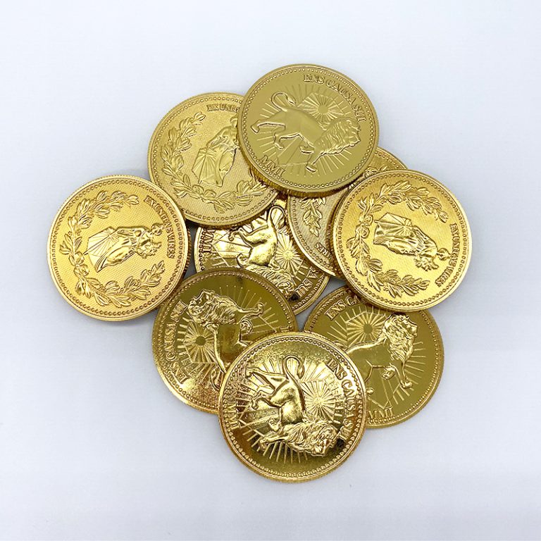 Movie John Wick Continental Hotel Gold Coin Metal Gold-plated Cosplay ...