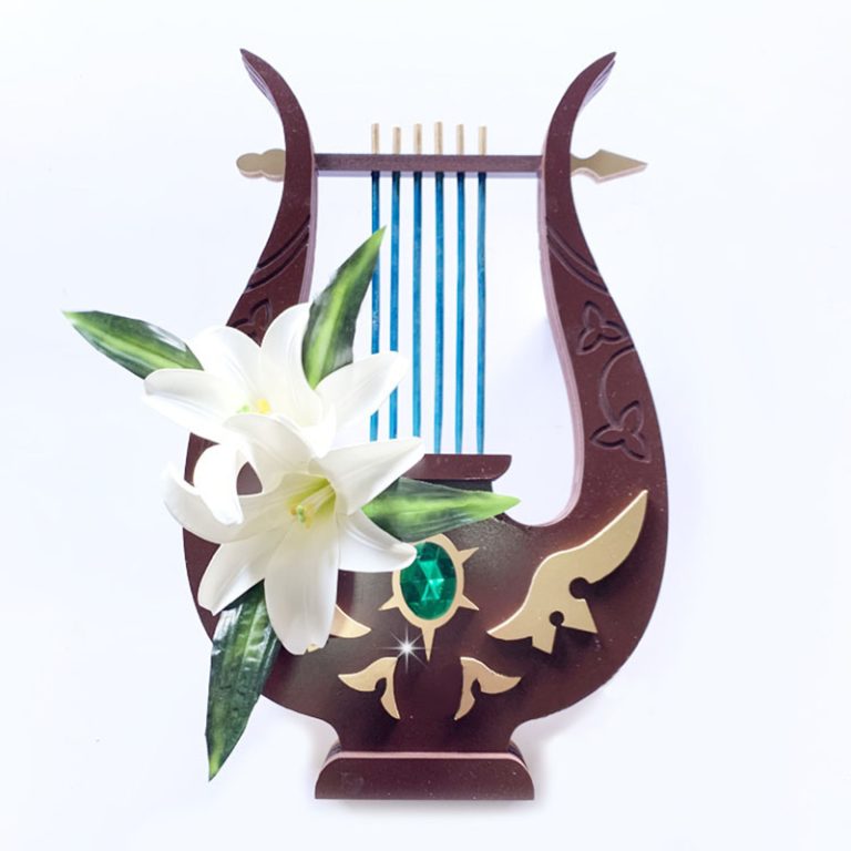 Genshin Impact Cosplay Props Venti Harp Halloween Anime Carnival Prop ...