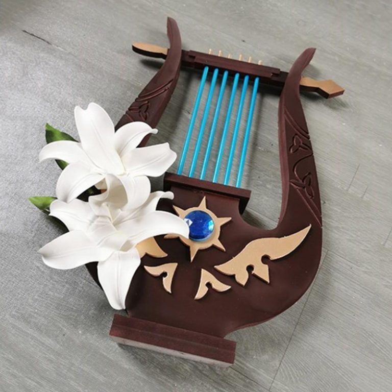 Genshin Impact Cosplay Props Venti Harp Halloween Anime Carnival Prop ...