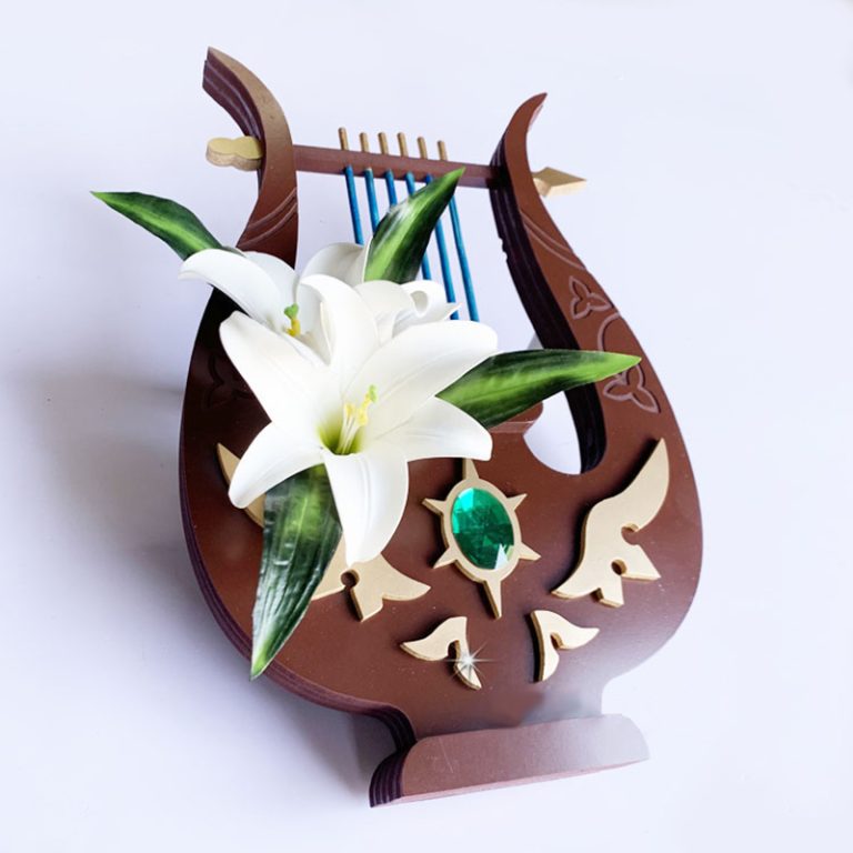 Genshin Impact Cosplay Props Venti Harp Halloween Anime Carnival Prop ...