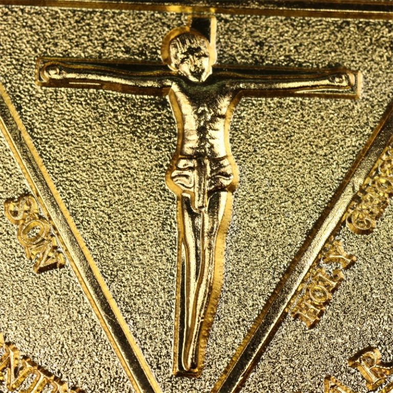 Lucifer Morningstar Pentecostal Coin Cosplay Prop Silver & Gold ...