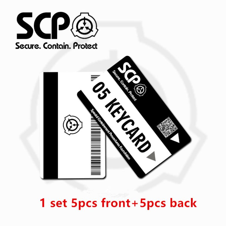 Card Stickers Scp Special Procedures Foundation Logo Cosplay Access ...