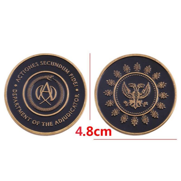 John Wick Gold Coins Blood Oath Marker Referee Coin Keanu Reeves ...
