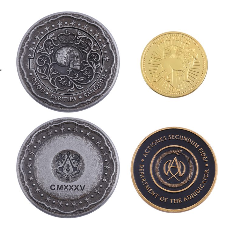 John Wick Gold Coins Blood Oath Marker Referee Coin Keanu Reeves ...