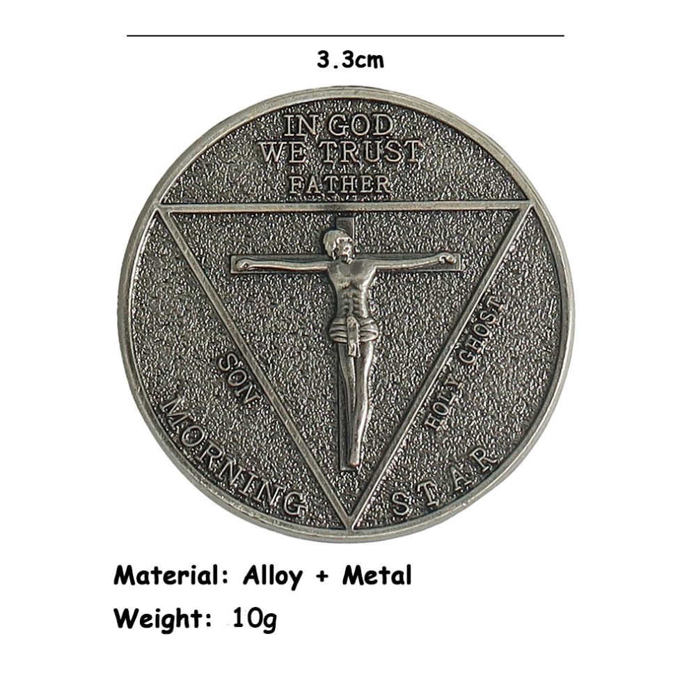 Lucifer Tv Series Morningstar Satanic Pentecost Coin Cosplay Halloween ...