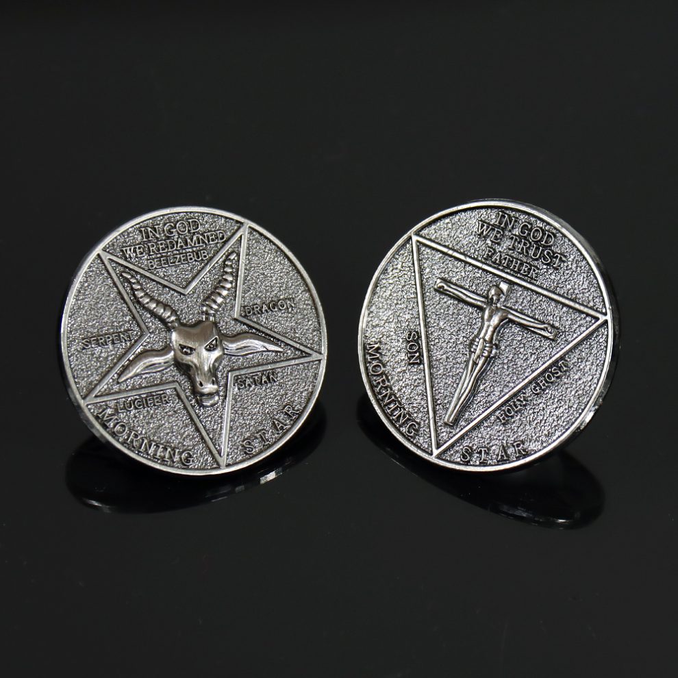 Lucifer Tv Series Morningstar Satanic Pentecost Coin Cosplay Halloween ...