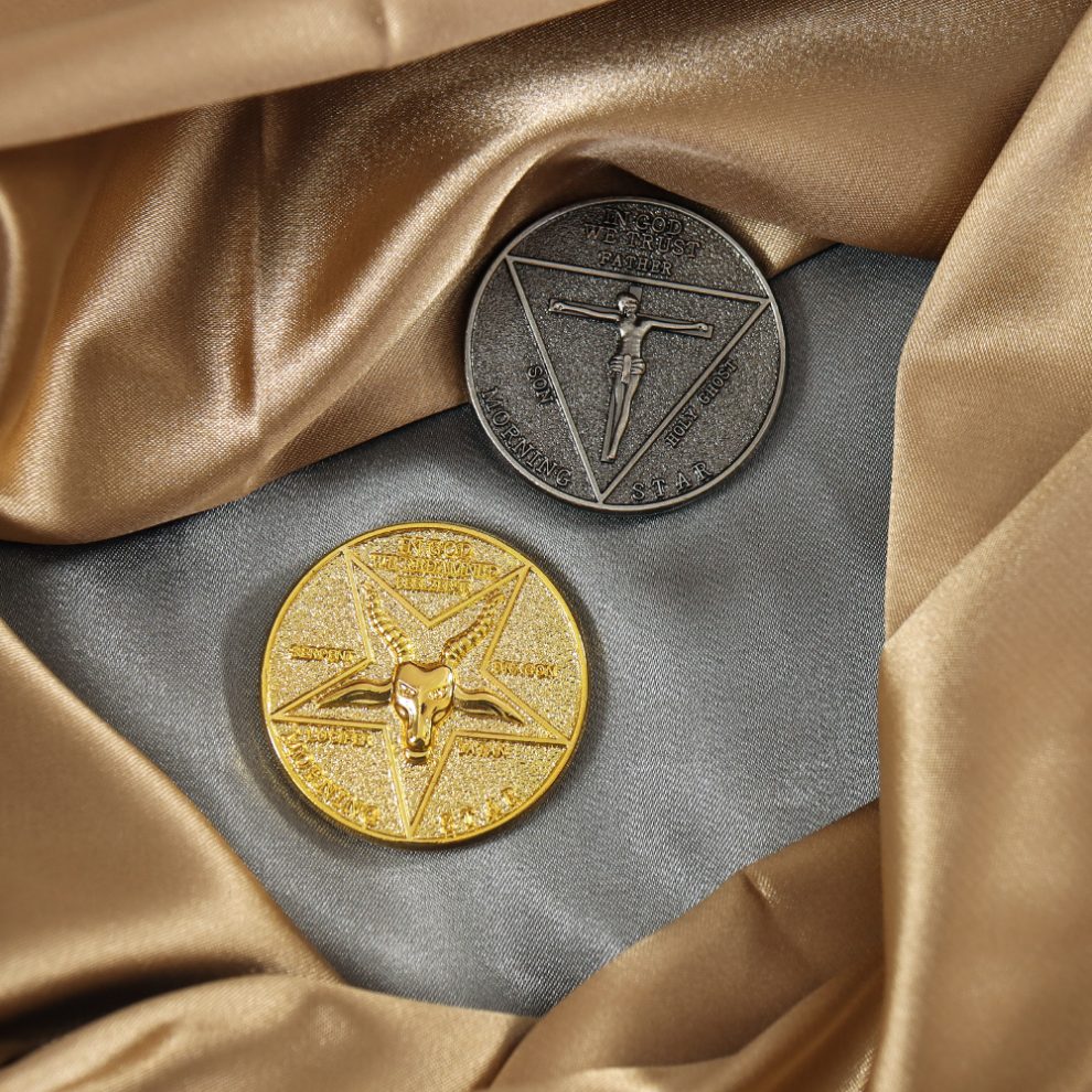 Lucifer Tv Series Morningstar Satanic Pentecost Coin Cosplay Halloween ...