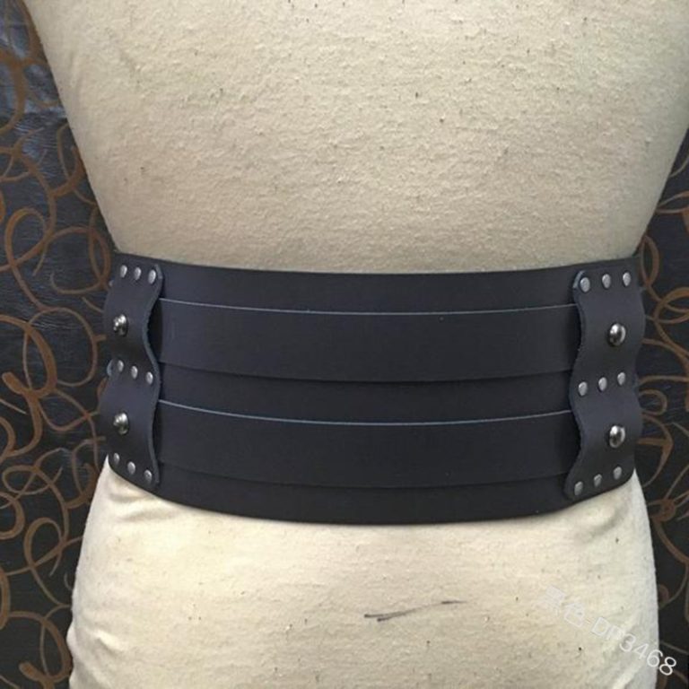 Steampunk Medieval Wide Belt Leather Double Waist Armor Celtic Large ...