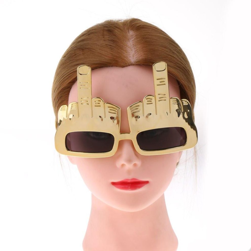 Middle Finger Sunglasses Funny Eye Glasses - CosplayWare.com