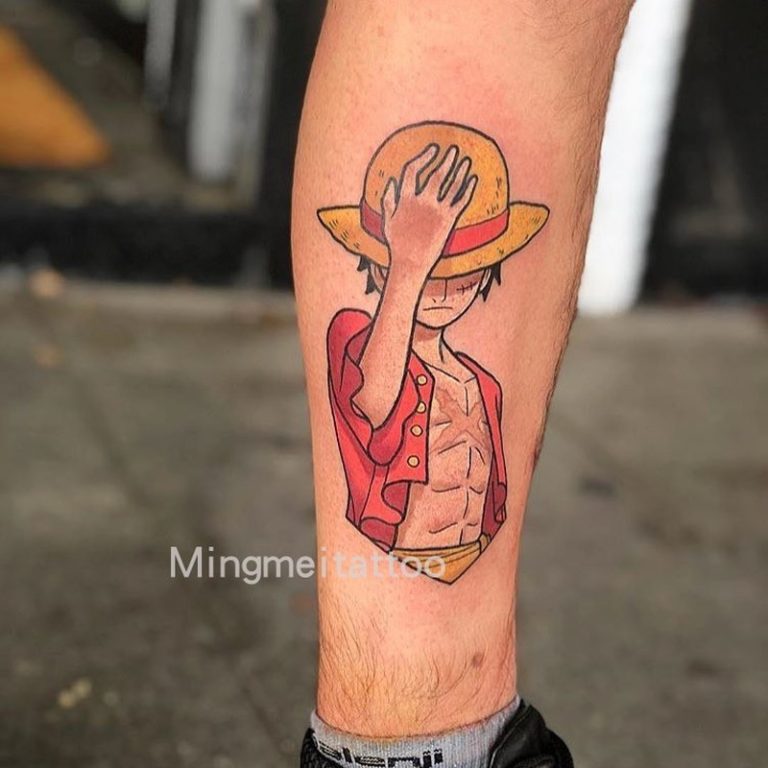 Anime One Piece Tattoo Stickers Luffy Zoro Trafalgar Law Sticker ...