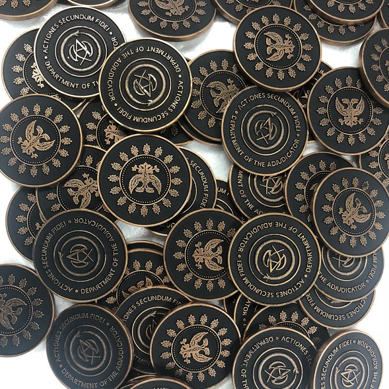 John Wick 3 Adjudicator Medallion Cosplay Coin Blood Oath Marker ...