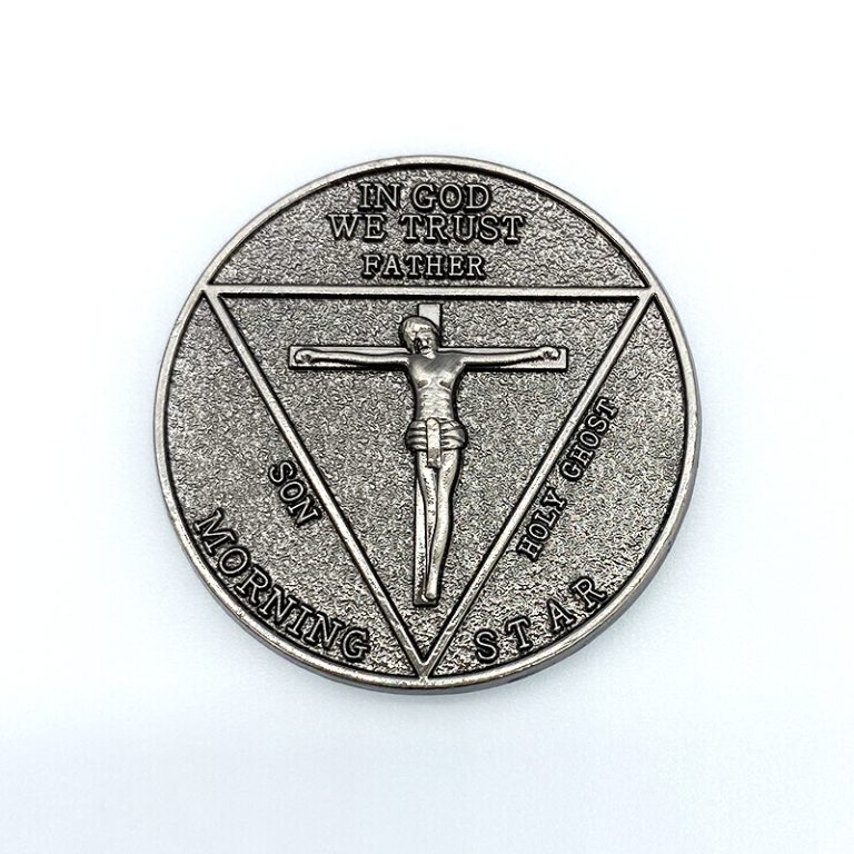 Lucifer Morningstar Pentecostal Coin Cosplay Prop High Metal Silver ...