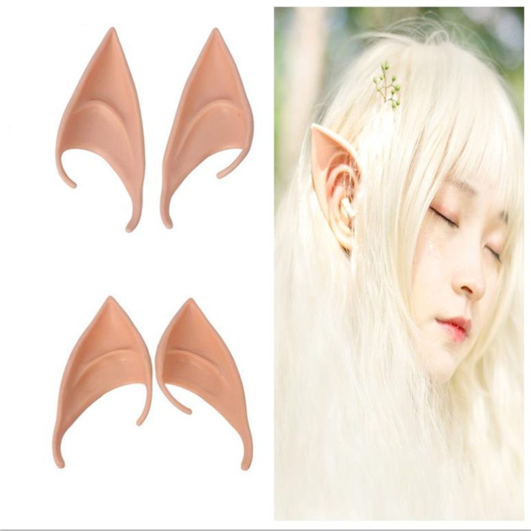 Cos Elf Ears 2 Color Adult Children Prosthetic Fake Halloween ...