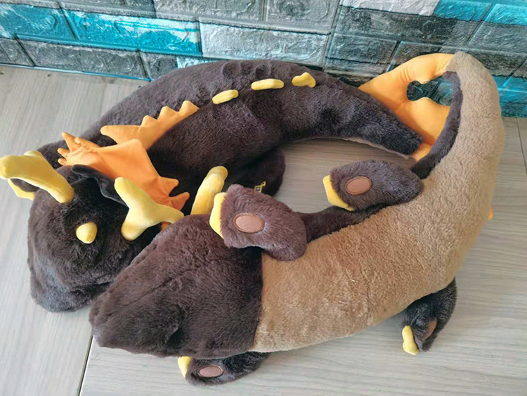 Game Genshin Impact Morax Dragon Plush Doll Pillows 68cm Anime Cosplay ...