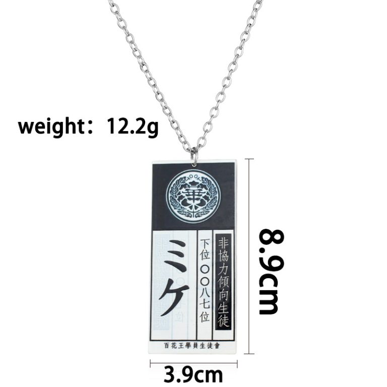Anime Kakegurui Jabami Yumeko Livestock Id Card Identification Necklace ...