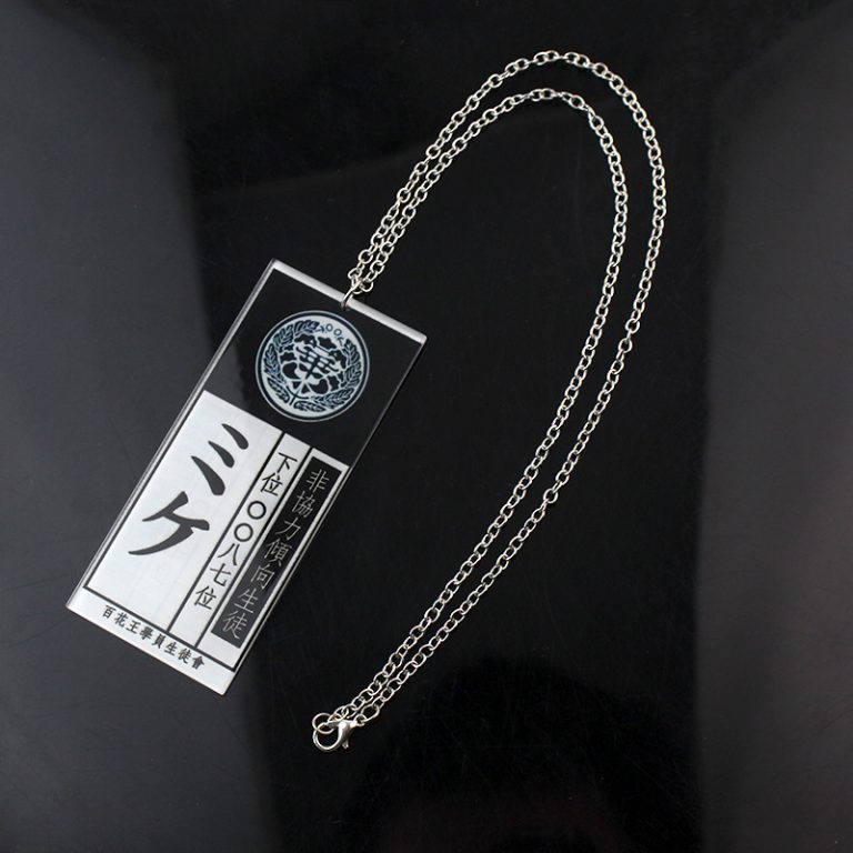 Anime Kakegurui Jabami Yumeko Livestock Id Card Identification Necklace ...