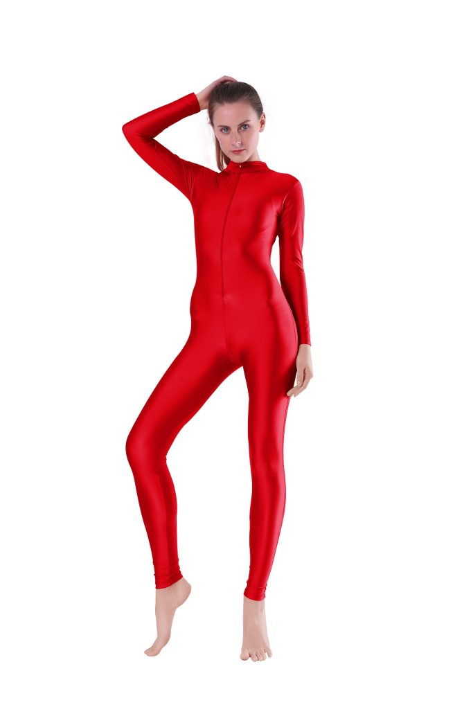 Speerise Woman Full Body Long Sleeve Spandex Unitard Bodysuit Adult ...